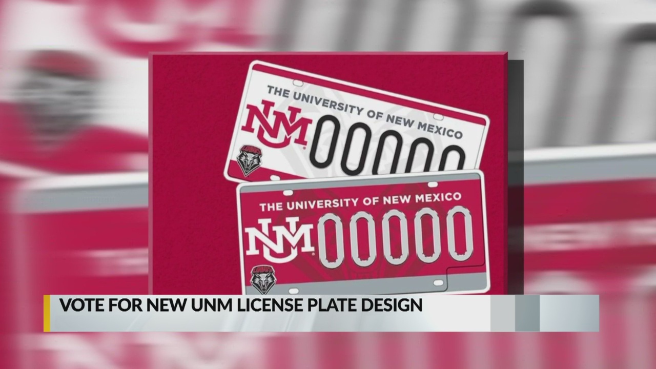 Public to vote for new UNM license plate design – KRQE NEWS 13 ...