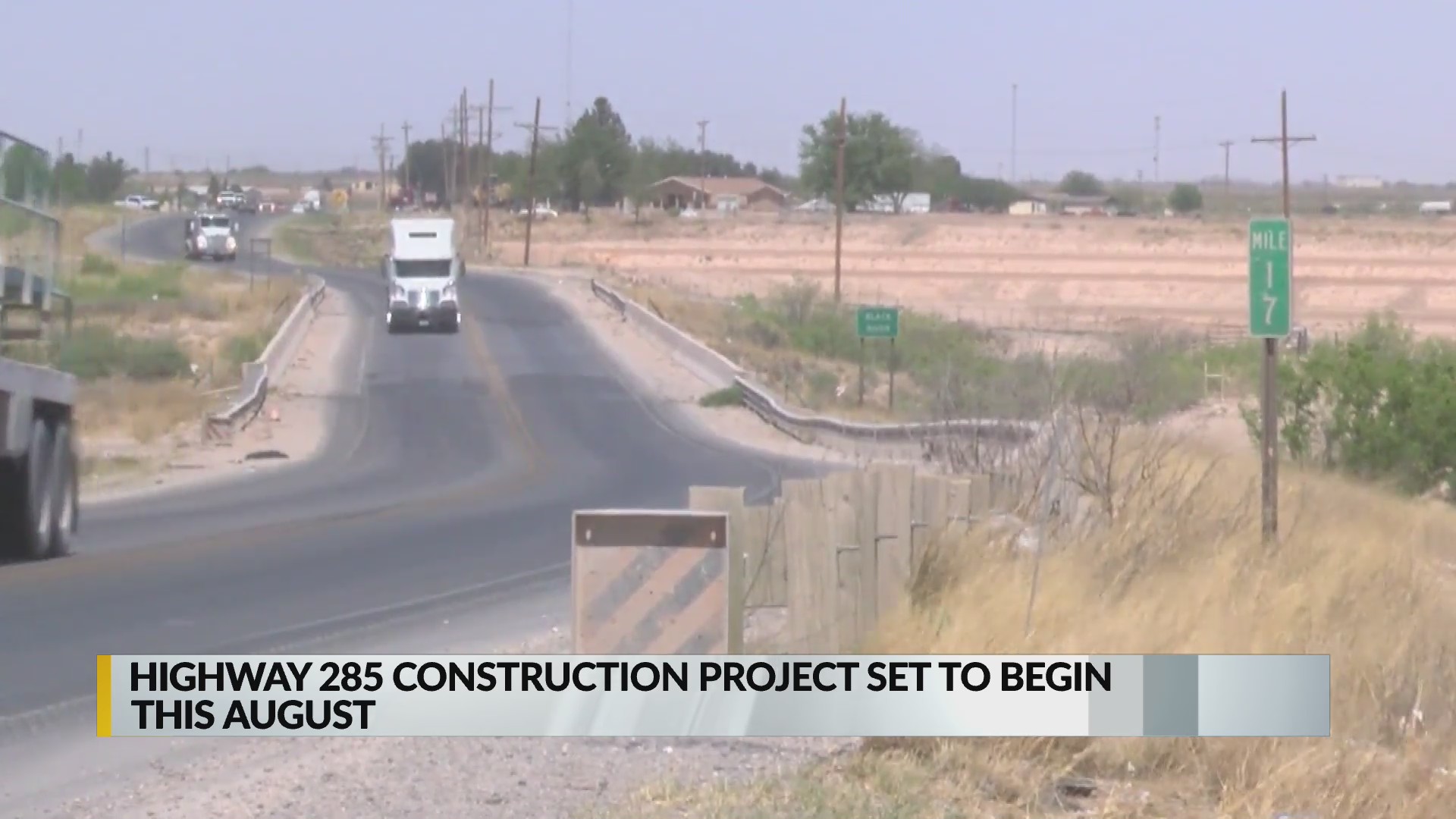 Highway 285 construction project set to begin in August – KRQE NEWS 13 ...