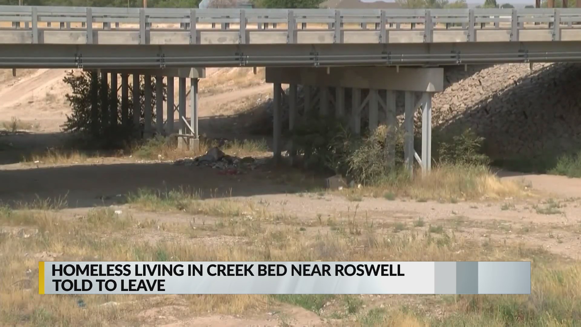 Homeless living in creek bed near Roswell told to leave – KRQE NEWS 13 ...