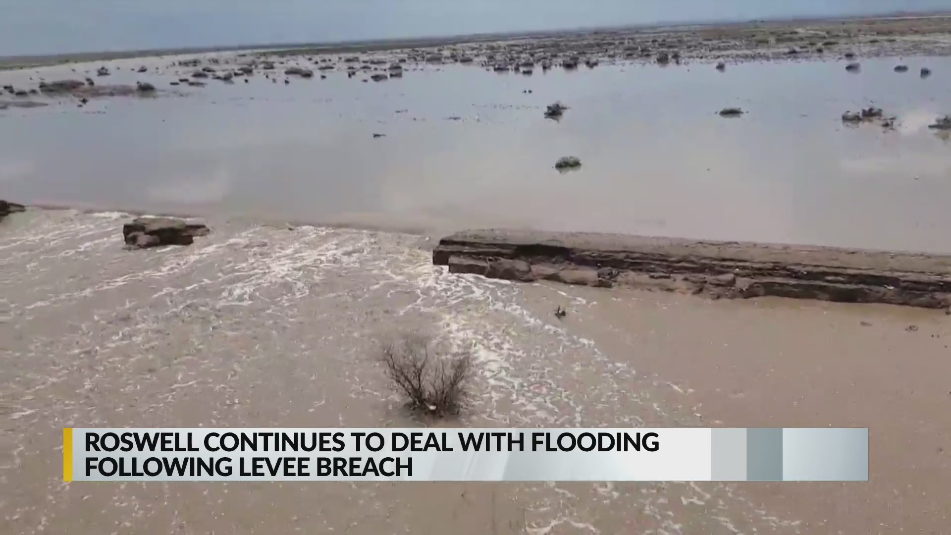 Roswell dealing with flooding following levee breach – KRQE NEWS 13 ...