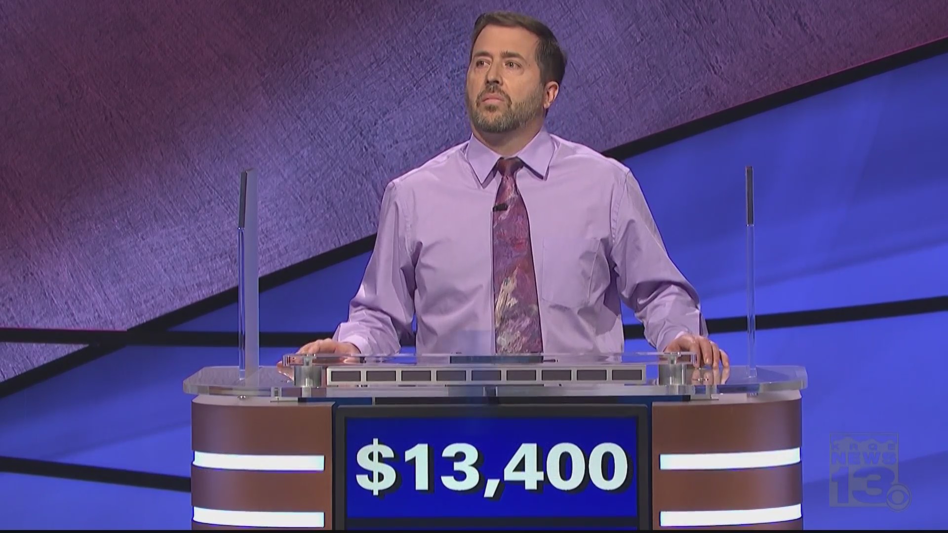 Jason Zuffranieri celebrates after competing on “Jeopardy! Tournament ...