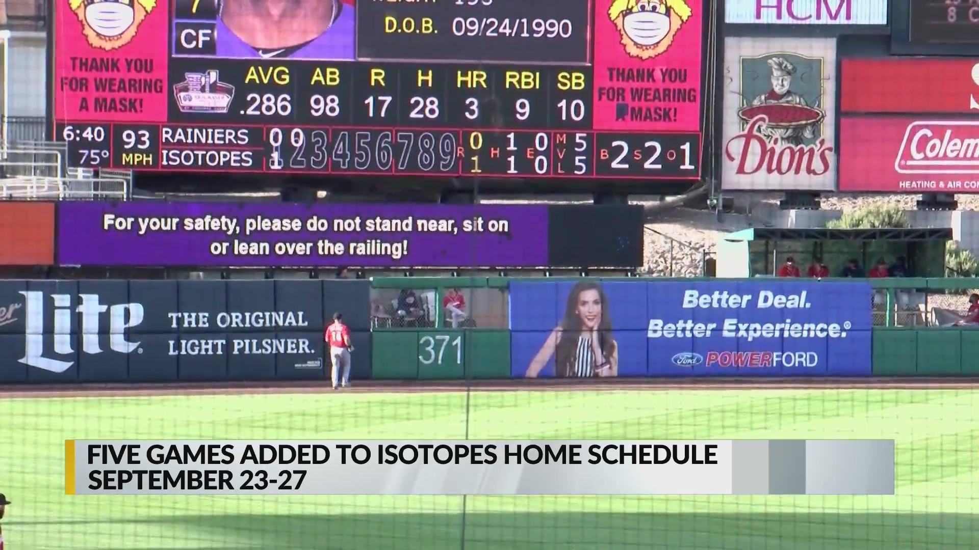 Albuquerque Isotopes adds new games to home schedule – KRQE NEWS 13 ...