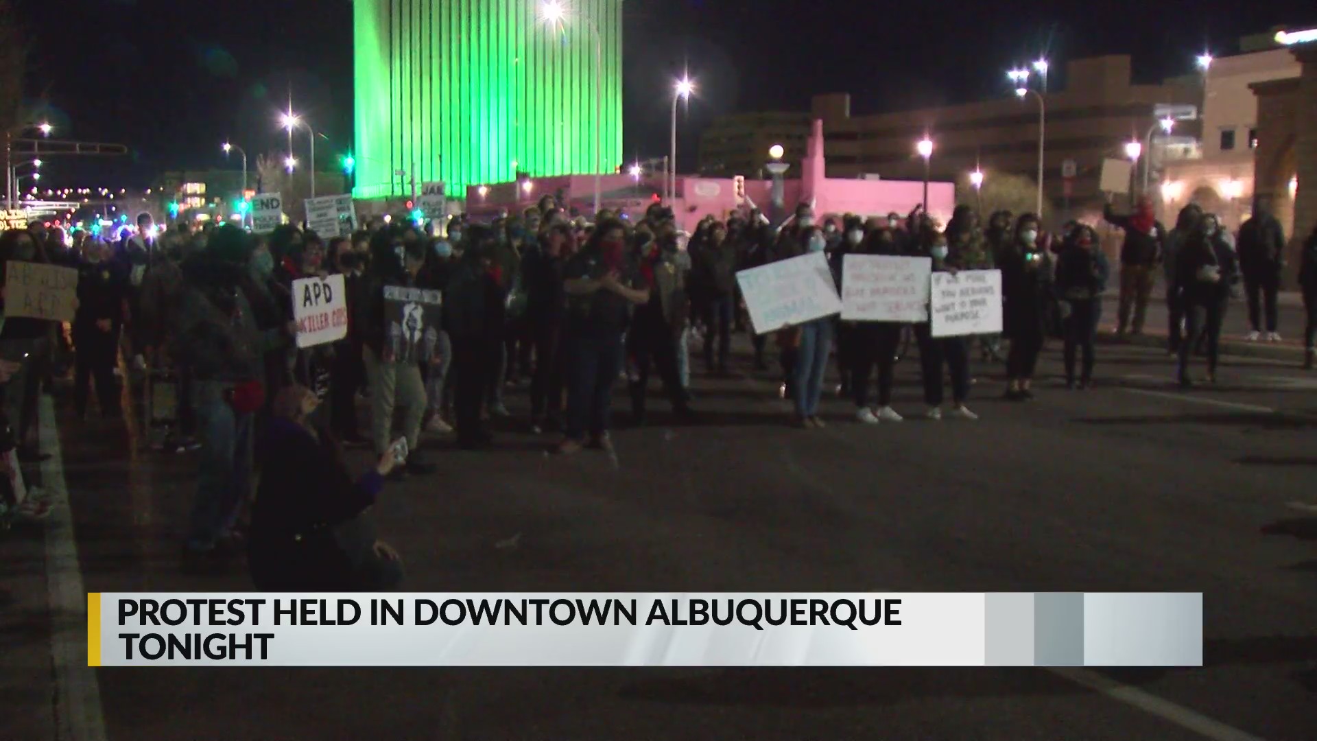 BLM protest closes down streets in downtown Albuquerque – KRQE NEWS 13 ...