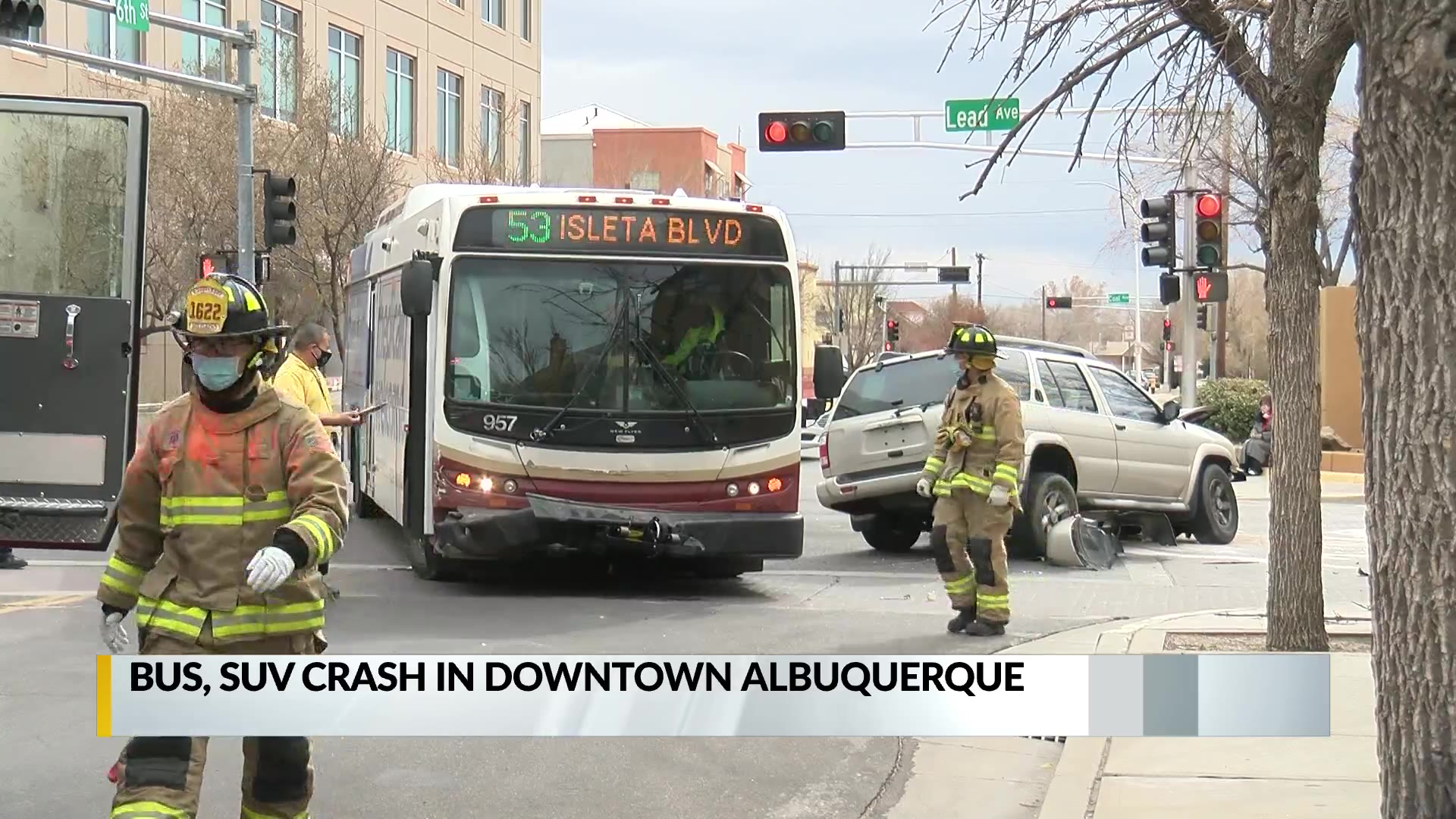 Crash involving bus near Lead and 6th – KRQE NEWS 13 – Breaking News ...
