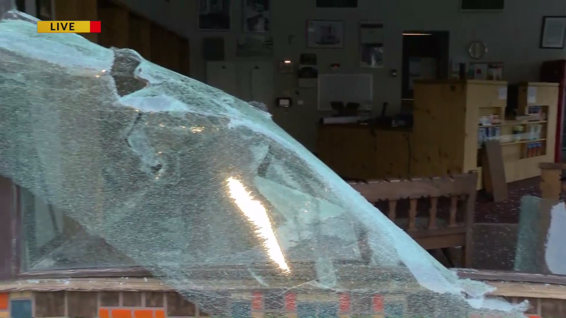 Aftermath of downtown protests show damage to KiMo Theatre – KRQE NEWS ...