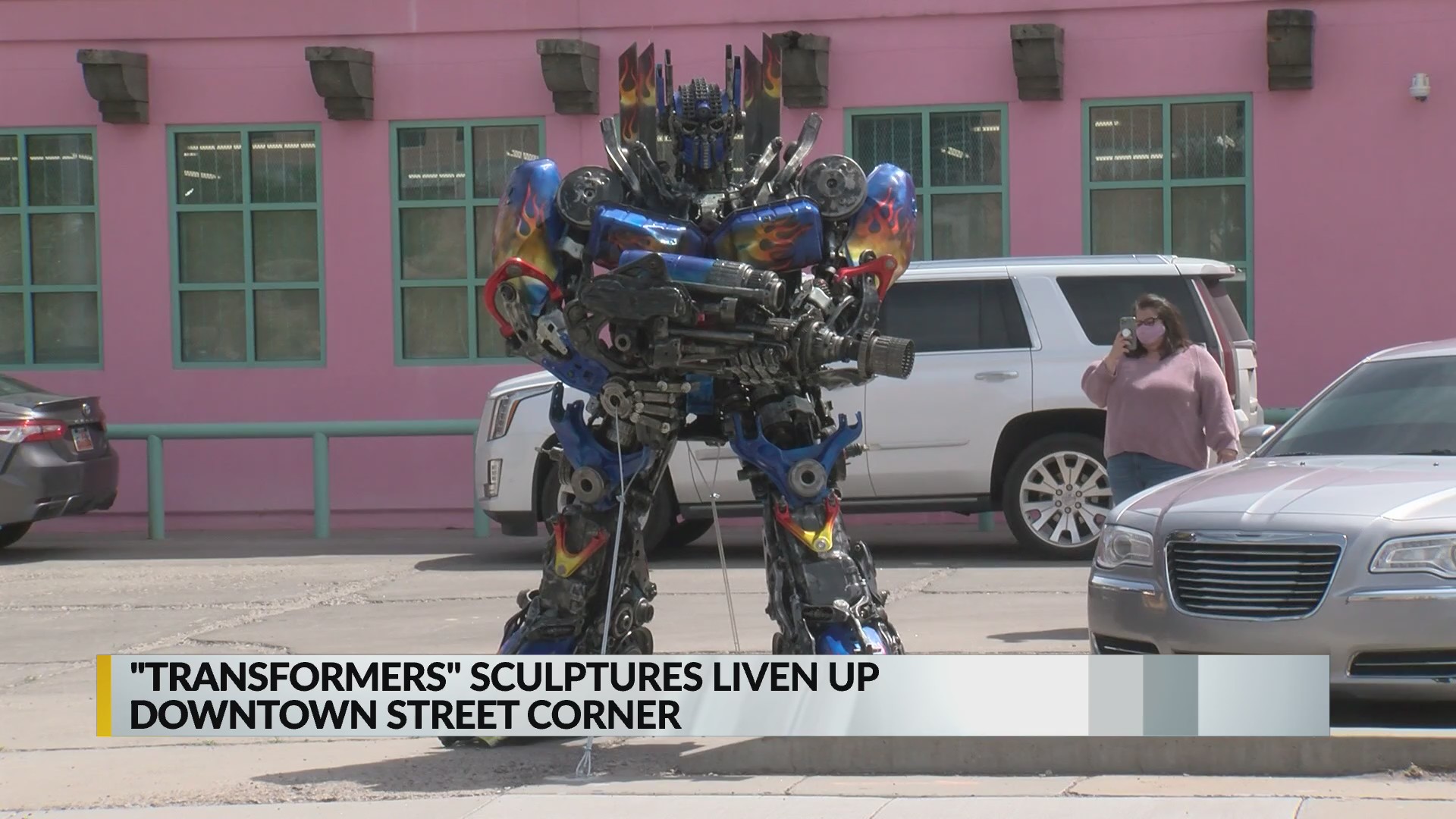 ‘Transformers’ sculptures go up on downtown street corner – KRQE NEWS ...